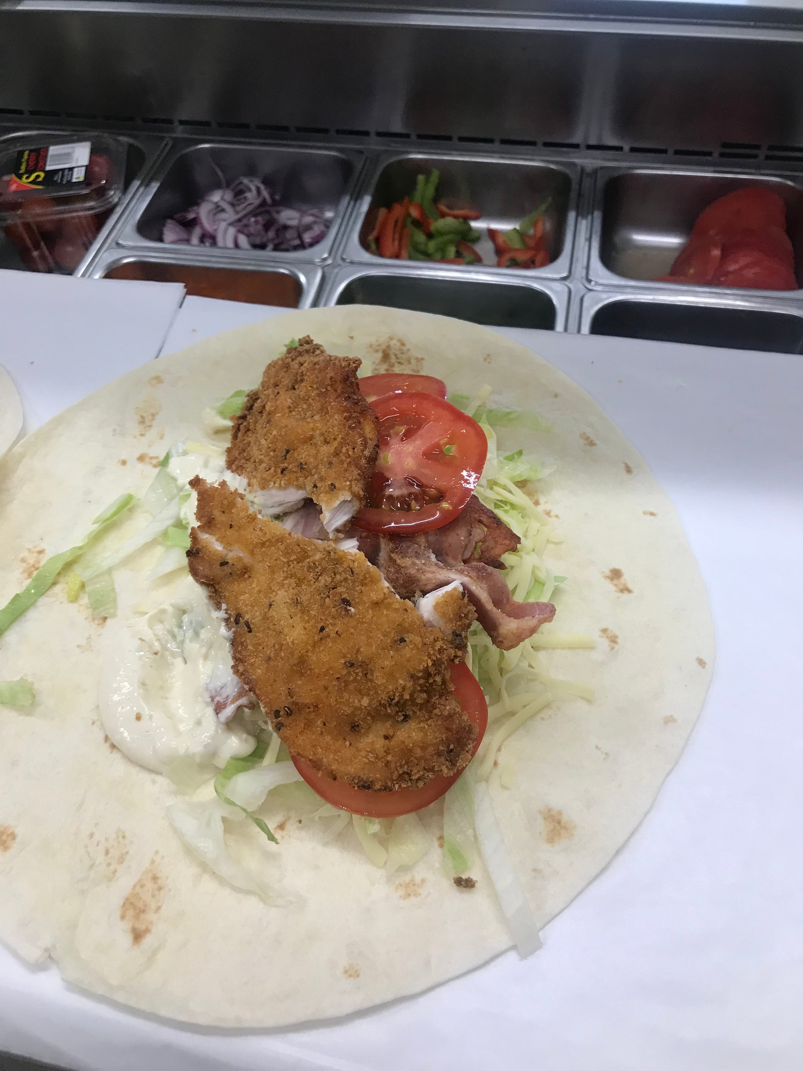 Chicken Schnitzel Wrap | Abacus Cafe Ordering